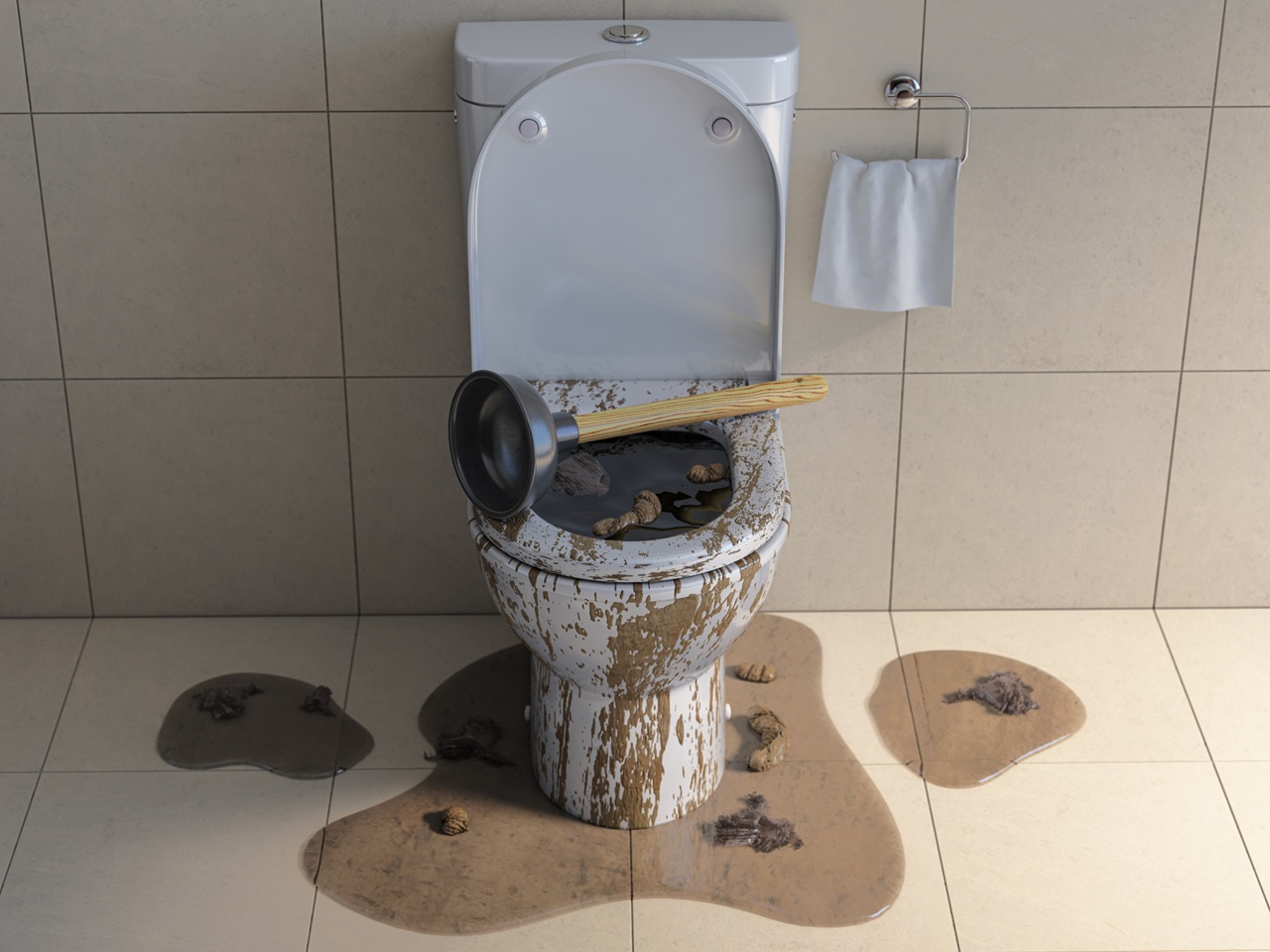 Toilet Overflows After Heavy Water Use but Not After Normal Flushing ...